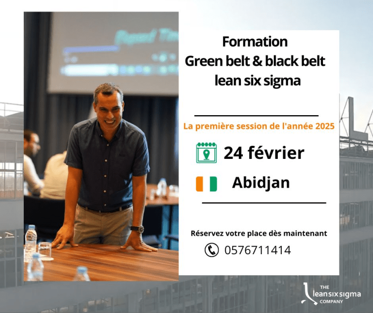 Formation LEAN SIX SIGMA GREEN BELT ET BLACK BELT cote d'ivoire 24/02/2025 - Amine Group