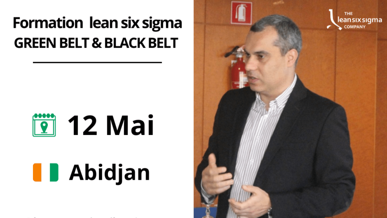 Formation LEAN SIX SIGMA GREEN BELT ET BLACK BELT cote d’ivoire 12/05/2025 - Amine Group