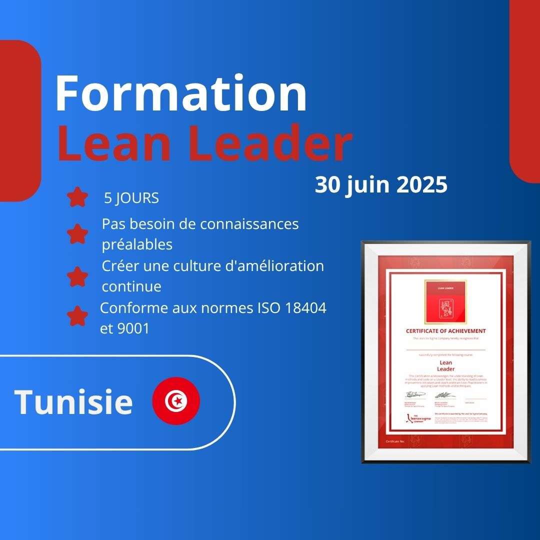 Formation Lean six sigma le 30 Juin À TUNIS - Amine Group